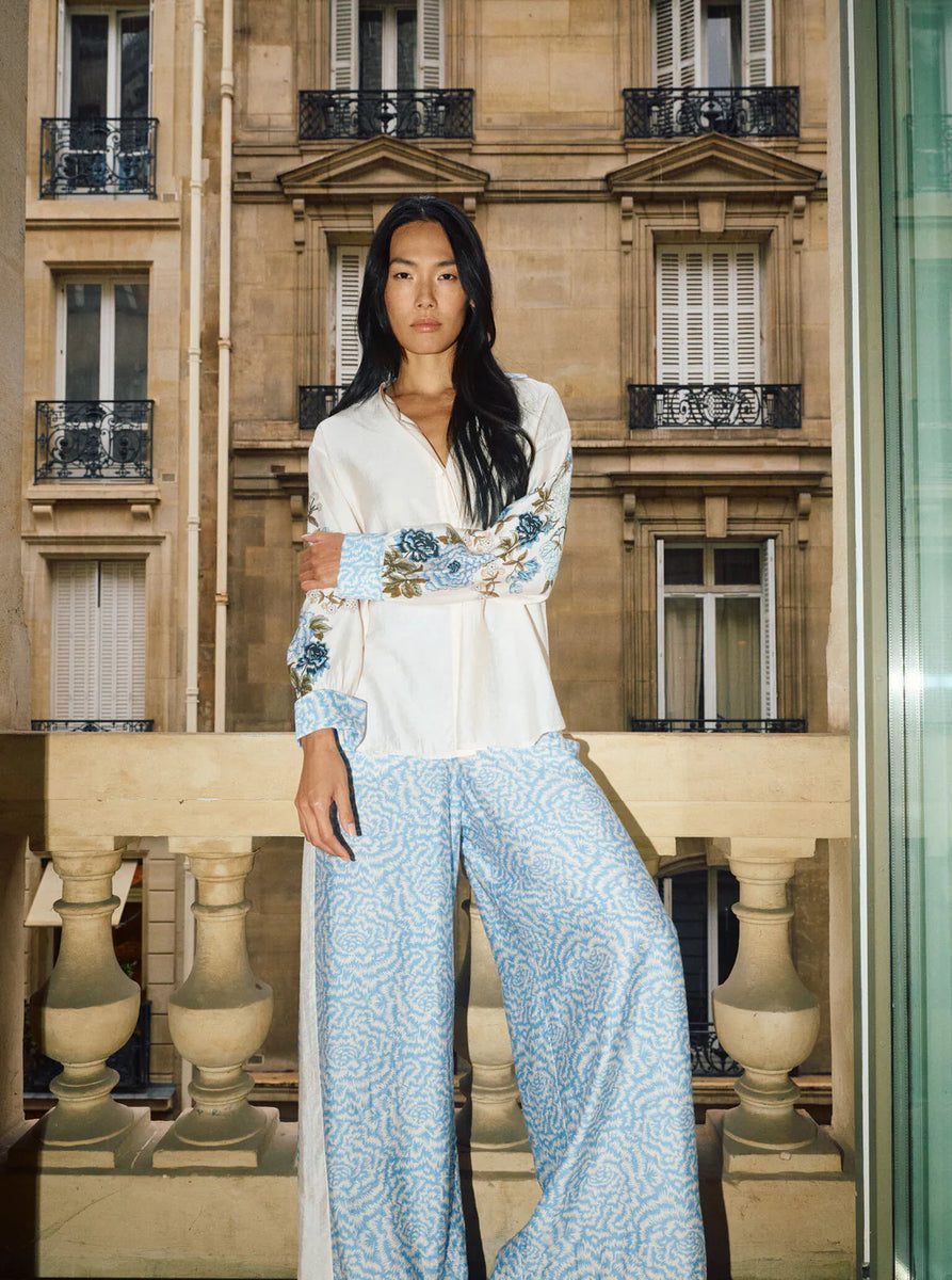 MOS MOSH Charbel Saku Pant Wide fit – Black Orange Boutique