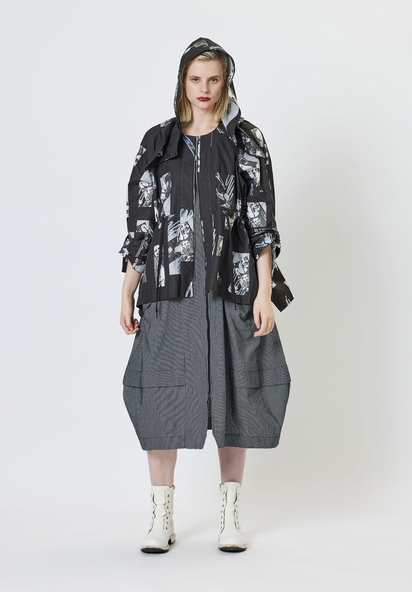 DISCORD JACKET WITH HOOD – Black Orange Boutique